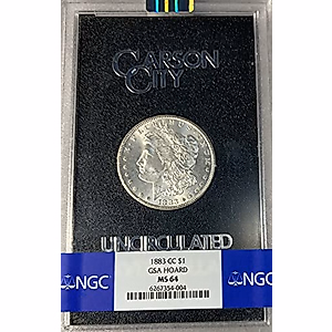 Certified Morgan Silver Dollar 1883-CC MS64 NGC