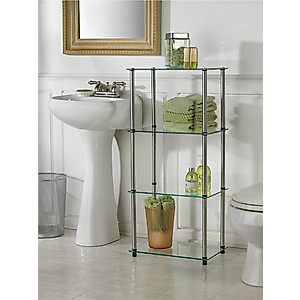 Convenience Concepts Designs2Go Classic Glass 4 Tier Tower, Glass