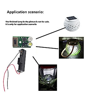 Solar Light Control Panel, 1.2V Lightweight Solar Lamp Control Board Kit Constant Current Drive for Garden