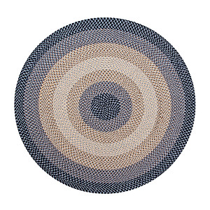 Better Trends Woodbridge Braid Collection is Durable Mildew & Moisture Resistant Reversible Indoor Area Utility Rug 100% Wool in Vibrant Colors, 27" x 48" Oval, Blue