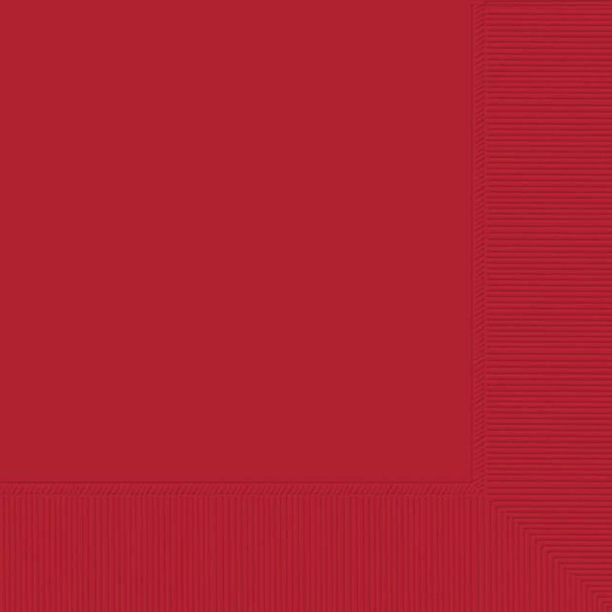 Amscan Party Napkins, 3-Ply Beverage Napkins, Party Supplies, One Size, Apple Red, 50ct