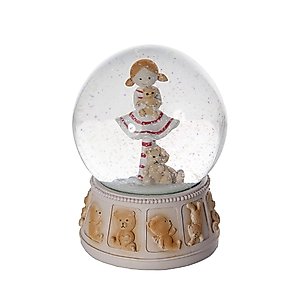 Mousehouse Gifts Adult or Kids Ornament Figurine Little Girl Teddy Bear Snow Globe Snowglobe for Girls
