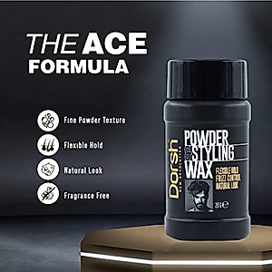 Dorsh New Revolution Hair Powder for Men - Hair Styling Powder - Hair Texture Powder for Men – Hair Volumizer – Hair Volume Powder - Powder Styling Wax