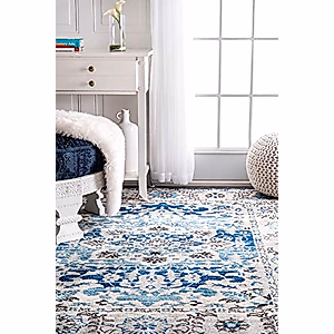 nuLOOM Tameika Area Rug, 8x10, Aqua