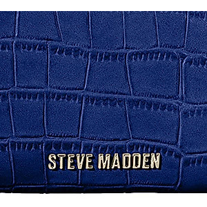 Steve Madden Steve Mdden DIGNIFY Croco Top Handle Bag, Navy