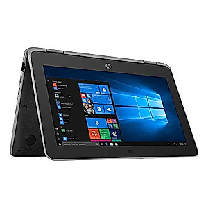 HP ProBook x360 11 EE G3 2-in-1 11.6-inch Touchscreen Laptop PC (Intel Quad Core Celeron N4100 Processor, 4GB RAM,128GB Solid State Drive, Bluetooth, HDMI, Webcam, WiFi, Windows 10 Pro) (Renewed)