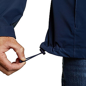 Eddie Bauer Men's Rainfoil Packable Jacket, Waterproof, Black, Medium