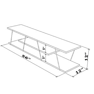 Overstock SavaHome Tristana TV Unit Oak