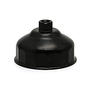 Oil Filter Wrench Cap Removal Tool 86.4mm 16 Flutes for BMW with 86mm Cartridge Style Filter Housing Caps, Oil Filter Housing Cap Removal Tool to Change Oil, Oil Filter Socket Wrench Kit for BMW