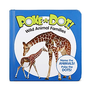 Melissa & Doug Children’s Book – Poke-a-Dot: Wild Animal Families (Board Book with Buttons to Pop)