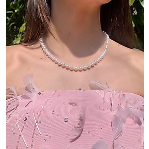 14K Gold AAAA White Freshwater Cultured Pearl Silk-Knotted 18" Strand Princess Pearls Necklace - Choice of Pearl Size & Clasp Gold Color