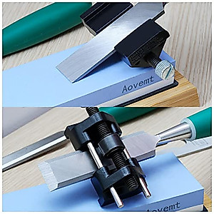 Aovemt Honing Guide for Chisels and Planes - Blades, Plane Iron, Chisel Sharpening Jig - Fits Chisels 1/8’’ to 1-7/8’’ - Fits Planer Blades 1-3/8’’ to 3-1/8’’