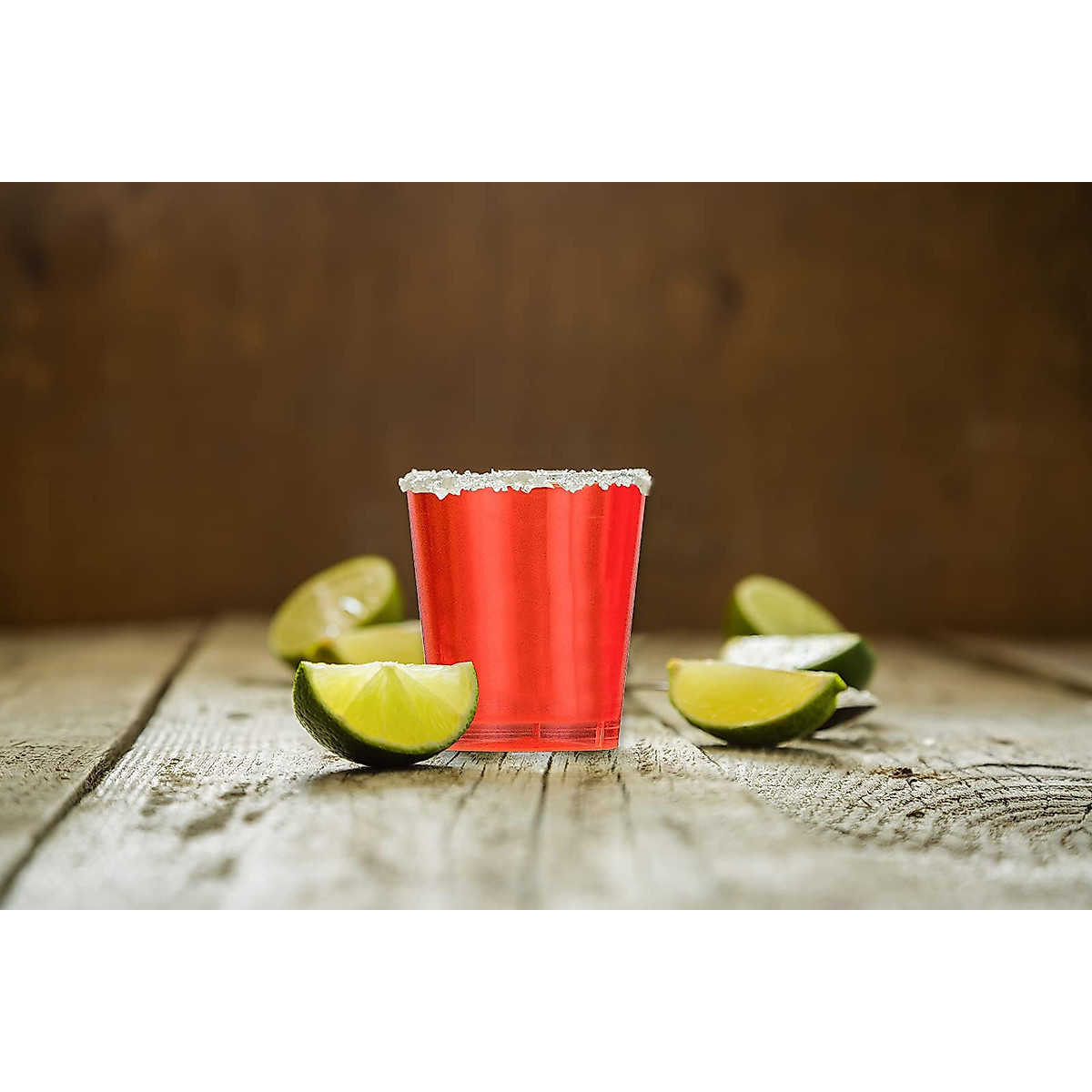 DecorRack 2 Oz Neon Shot Glasses, Plastic Shot Cup, Disposable Party Cups, Mini Cups Shot Glasses (48 Pack)