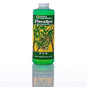 General Hydroponics Flora Series: FloraMicro, FloraBloom, FloraGro - 3-Part Hydroponic Nutrient System, 1 qt. Bottles