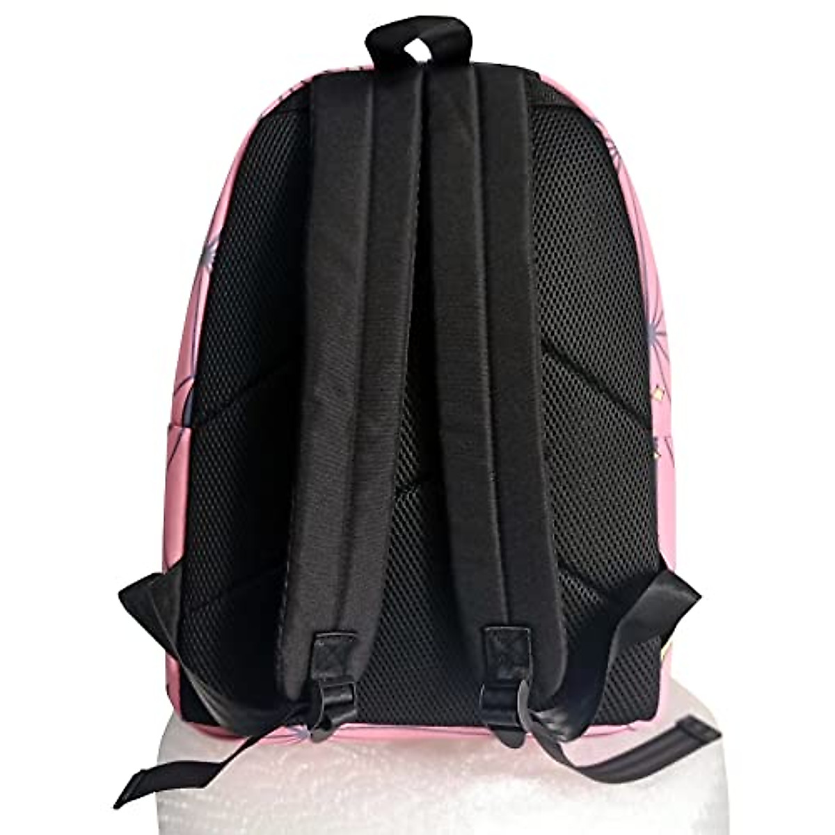 XIXISA Anime Nezuko Shinobu Kanroji Inosuke Cosplay School Backpack with Pencil Case Anime Backpacks for Teens