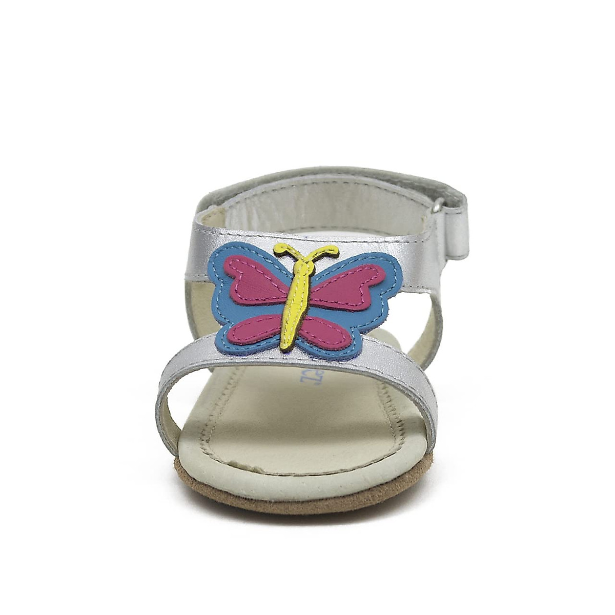 Robeez First Kicks Baby Girl and Unisex Sandals for Infant/Toddlers - Nakai White - 9-12 Months