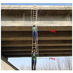 Rescue Ladder - Reusable Emergency Ladders, Safety Escape Rope Ladder, for 2-3 Story Home Window Balcony Railing Treehouse (Size : 8M)