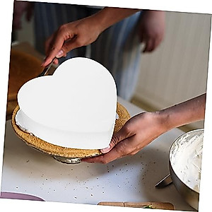 Abaodam 3pcs Foam Cake Mold Wedding Decor Cake Stand Tools Multi-Function Cake Dummies Cake Dummy Tool Practicing Fake Cake Gathering Fake Cake Decorations White Heart-Shaped