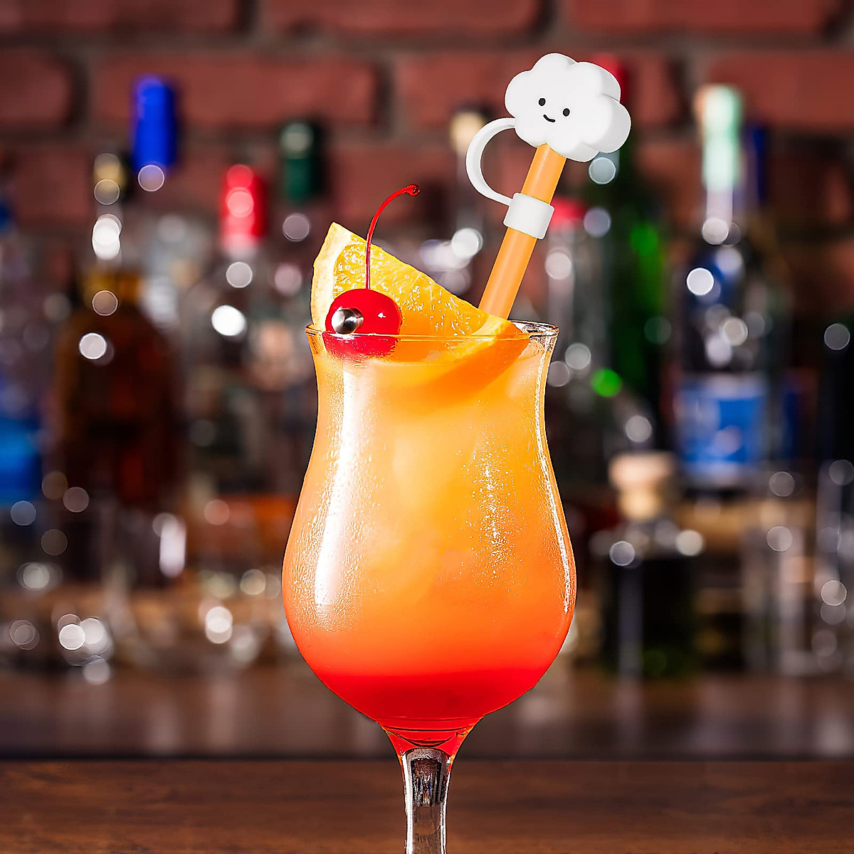 XYBHRC Straw Cover, 2PCS Cloud Straw Covers Straw Tip Cap Reusable Drinking Straw Toppers, Silicone Straw Plugs Reusable Cloud Shape Straw Protector (Cloud-2PCS)