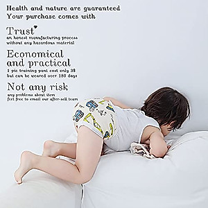 Max Shape 7 Pack Cotton Potty Training Pants for Boys, Strong Absorbent Toddler Potty Training Underwear for Baby Boy Blue 4T