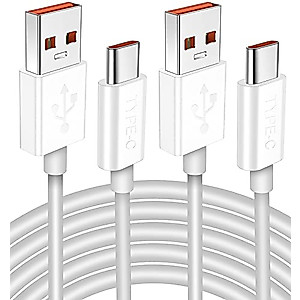 Jelanry USB C Cable USB Type C Cable, 120W HyperCharge Turbo Charging, 6A Fast Charging for Xiaomi Pad 5 12 Pro 12 12X 11T Pro 11 Lite 5G NE, Redmi 10 2022 Note 11 Pro 5G Note 11/ 11s, 6.6ft 2Pack