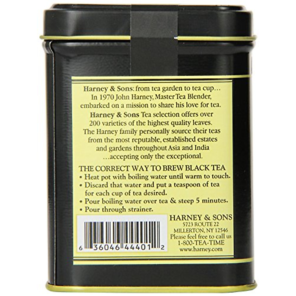 Harney & Sons Chocolate Black Tea, Florence, Hazelnut, 4 Ounce
