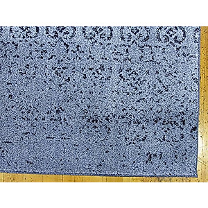 Unique Loom Del Mar Collection Area Rug-Transitional Inspired with Modern Contemporary Design, Rectangular 9' 0" x 12' 2", Blue/Navy Blue