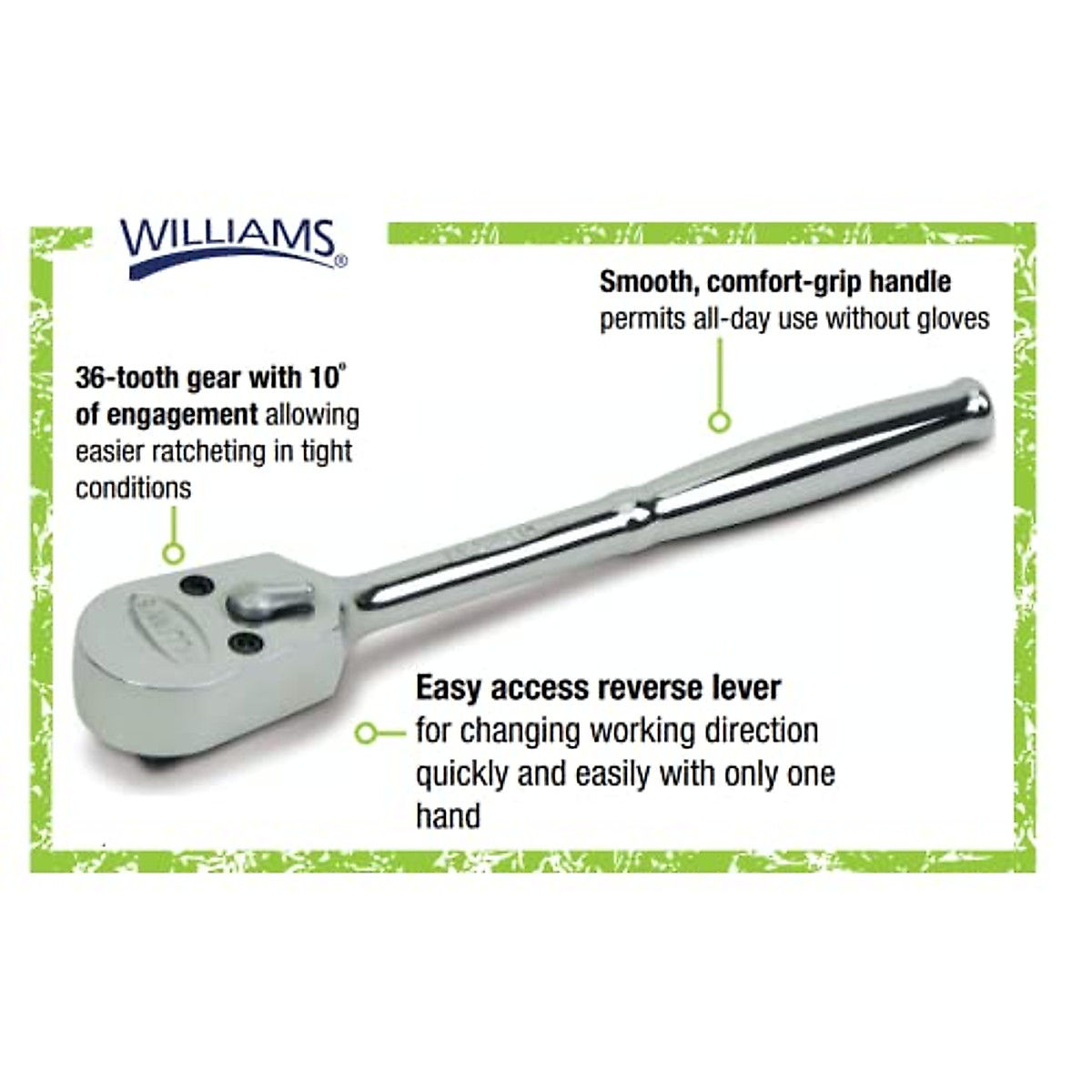 Williams M-52EHA Enclosed Head Ratchet 1/4-Inch