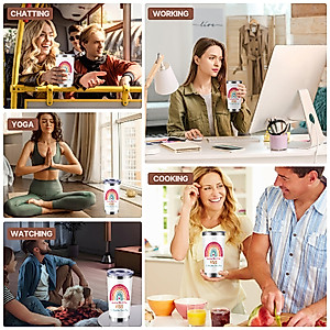 WFSJRED Sending You a Big Hug Tumbler 20 oz Insulated Tumblers with Lid & Straw | Stainless Steel Travel Coffee Wine Tumbler Mug (Sending you Tumbler)