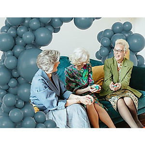Dusty Blue Balloons 83pcs 18/12/10/5 Inch Different Sizes Dark Teal Slate Blue Balloon Garland Arch Kit for Wedding Baby Shower Birthday Party Decorations