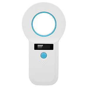Pet Microchip Scanner, RFID EMID Animal Microchip Tag Reader Scanner, Rechargeable Handheld Pet Chip ID Scanner, 128 Records Data Storage Animal Tag Scanner, Animal ID Tag Scanner