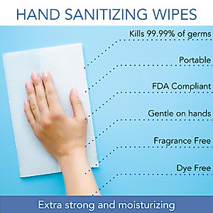 BUNZL Sani Professional P92084 Sani-Hands 300 Ct. Hand Wipes - 6 / CS