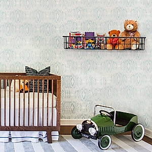 Hanging Wire Basket - Hanging Wall Basket, Hanging Baskets for Kitchen, Wall Basket Decor, Wall Shelves, Wall Rack, Spice Rack, Spice Storage Shelf, Wire Baskets for Organizing, Wire Shelving Unit