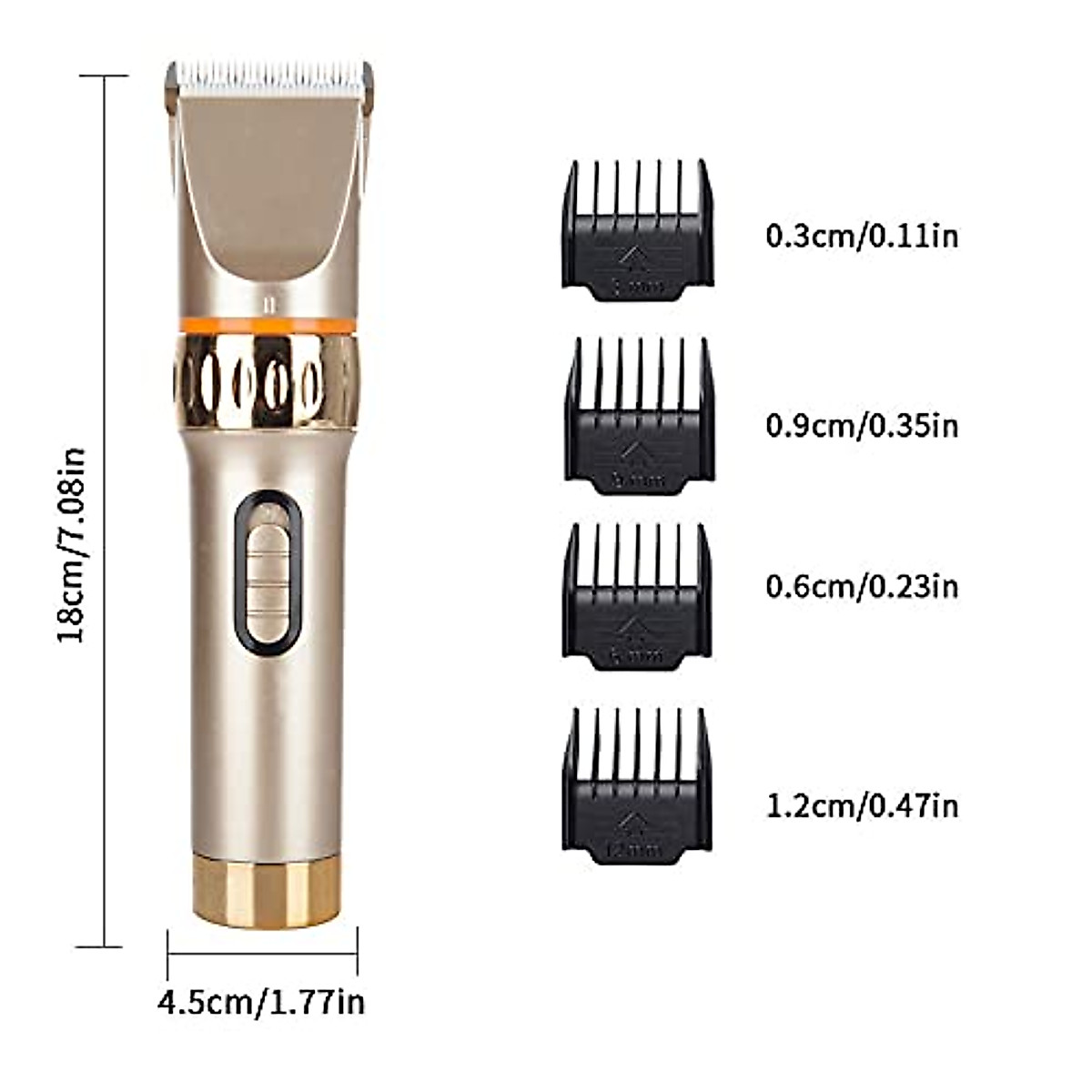 Rechargeable Electric Clippers, Strong Power, Fine Adjustment of The First Five Gears, Large-Capacity Lithium Battery, No Damage to Pets' Skin,01