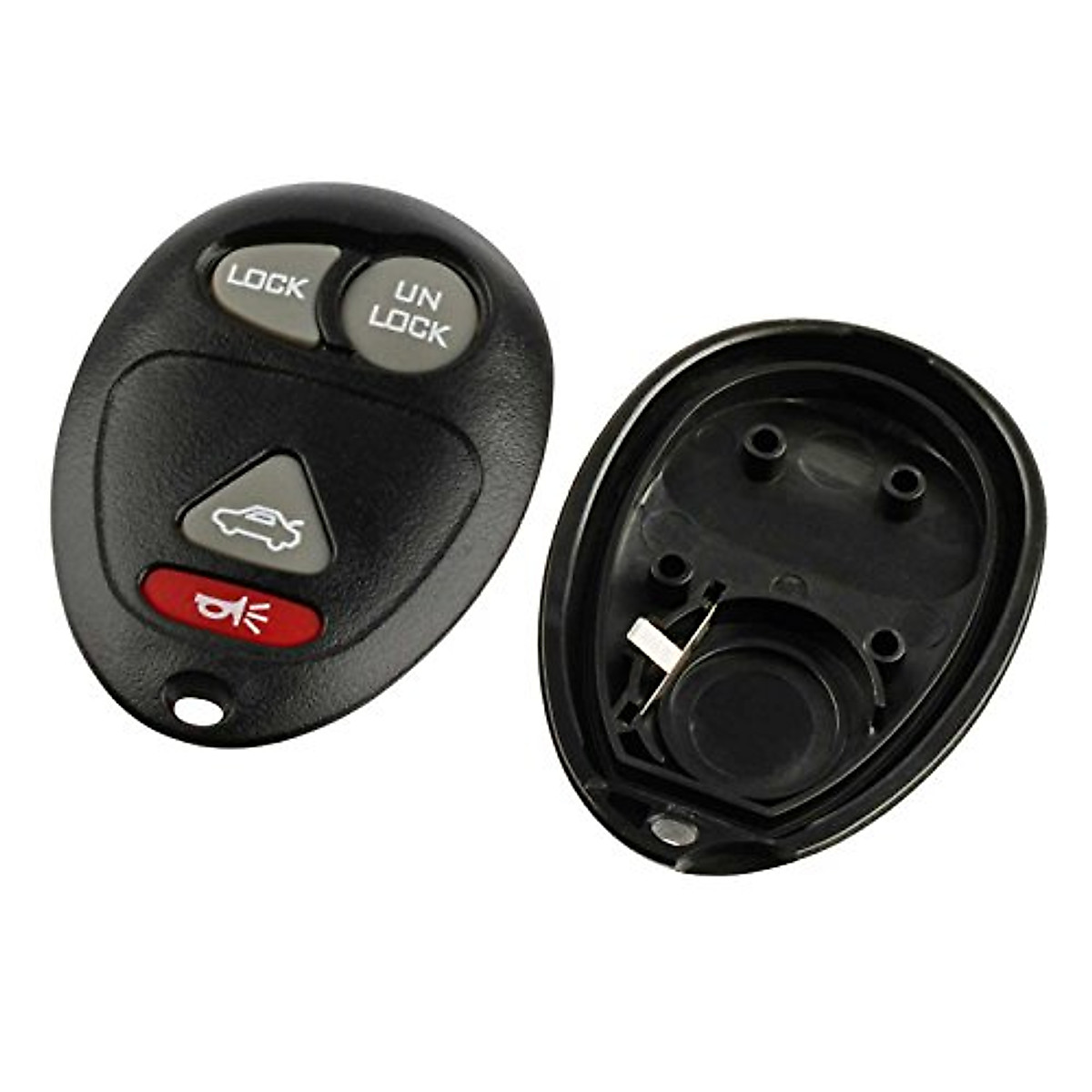 Key Fob Keyless Entry Remote Shell Case & Pad fits Buick Century Regal Rendezvous/Oldsmobile Intrigue/Pontiac Aztek Grand Prix 2001 2002 2003 2004 2005