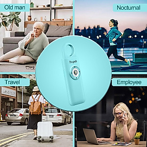 The Original Personal Safety Alarm for Womenn by Women– Loud Siren Birdie Sound, Strobe SOS LED Light, Be Safe with Personal Alarm– Self Defense Keychain for College Essentials (Aqua)