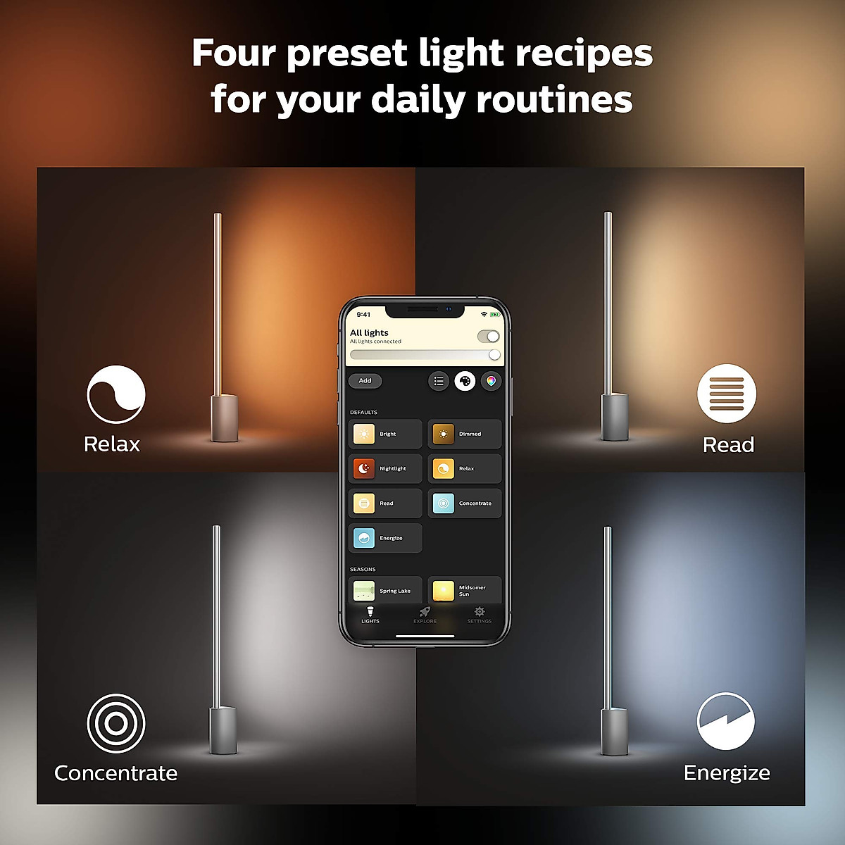 Philips Hue White & Color Ambiance Signe Table Lamp, works with Amazon Alexa, Apple HomeKit and Google Assistant, Table Lamp (OLD VERSION)