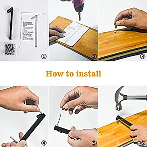 5" Floating Stainless Steel Address House Number, Modern Metal Anti-Rust House Numbers with Nail Kits for Door Garden Mailbox Decor Visibility Signage (3)