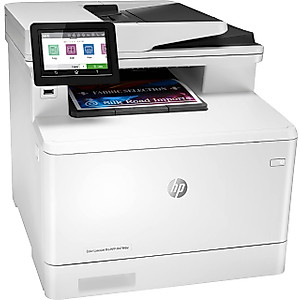 HP Color LaserJet Pro M479fdw Compact Wireless All-in-One Laser Printer, Print Scan Copy Fax, 4.3" Color Touchscreen, Auto 2-Sided Printing, WIFI, USB 2.0, 28ppm, 50-sheet, 600x600DPI, White,Durlyfish