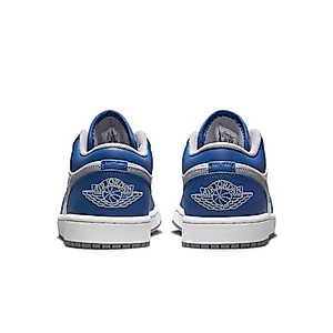 Nike Men's Air Jordan 1 Low Shoes, True Blue/Cement Grey, 8.5