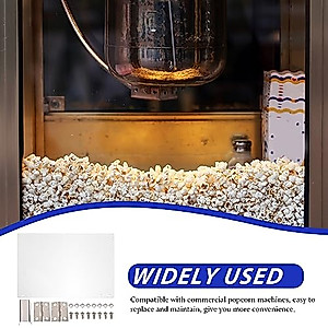 OSALADI Commercial Popcorn Machine Door Panel Thicken Popcorn Popper Machine Panel for Popcorn Machine Parts