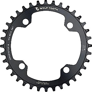 Wolf Tooth 104 BCD Spider Mountain Bike Chainring for Shimano 12spd Hyperglide+ Chain (32 Tooth, Drop-Stop ST, MTB)