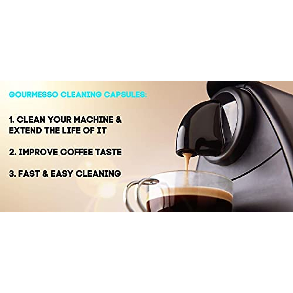 Nespresso Cleaning Pods - 10 Cleaning Capsules for Nespresso Original Machines. Cleaning Kit for Better Tasting Coffee!