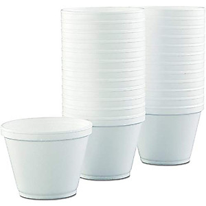 AMZ Empire 12 Ounce Customizable Deli Foam Container With Vented Lid 50/Case, For Hot And Cold Food/Containers with Matching Covers/Dessert Ice Cream Yogurt Cups/Set of 50 (12 oz)