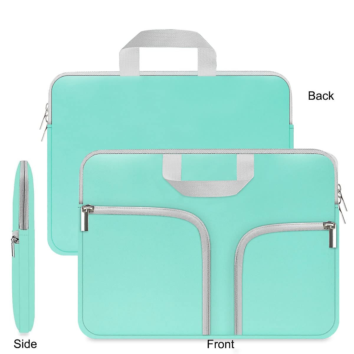 HESTECH 10 Inch Laptop Case with Handle,Tablet Sleeve Case Protective Cover Carrying Bag for Chromebook Duet 10.1"/11Inch IPad Air M2/9.7 10.5 11 Inch IPad Pro/Samsung Galaxy Tab 10.1 S6 Lite,Green