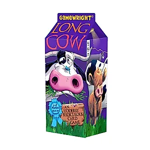 Gamewright Long Cow - an Udderly Ridiculous Card Game for 8 + Years Multi-colored, 5"