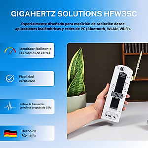 HFW35C EMF Meter RF Analyzer and RF Meter for High Frequency Range (2.4GHz - 6.0 GHz)