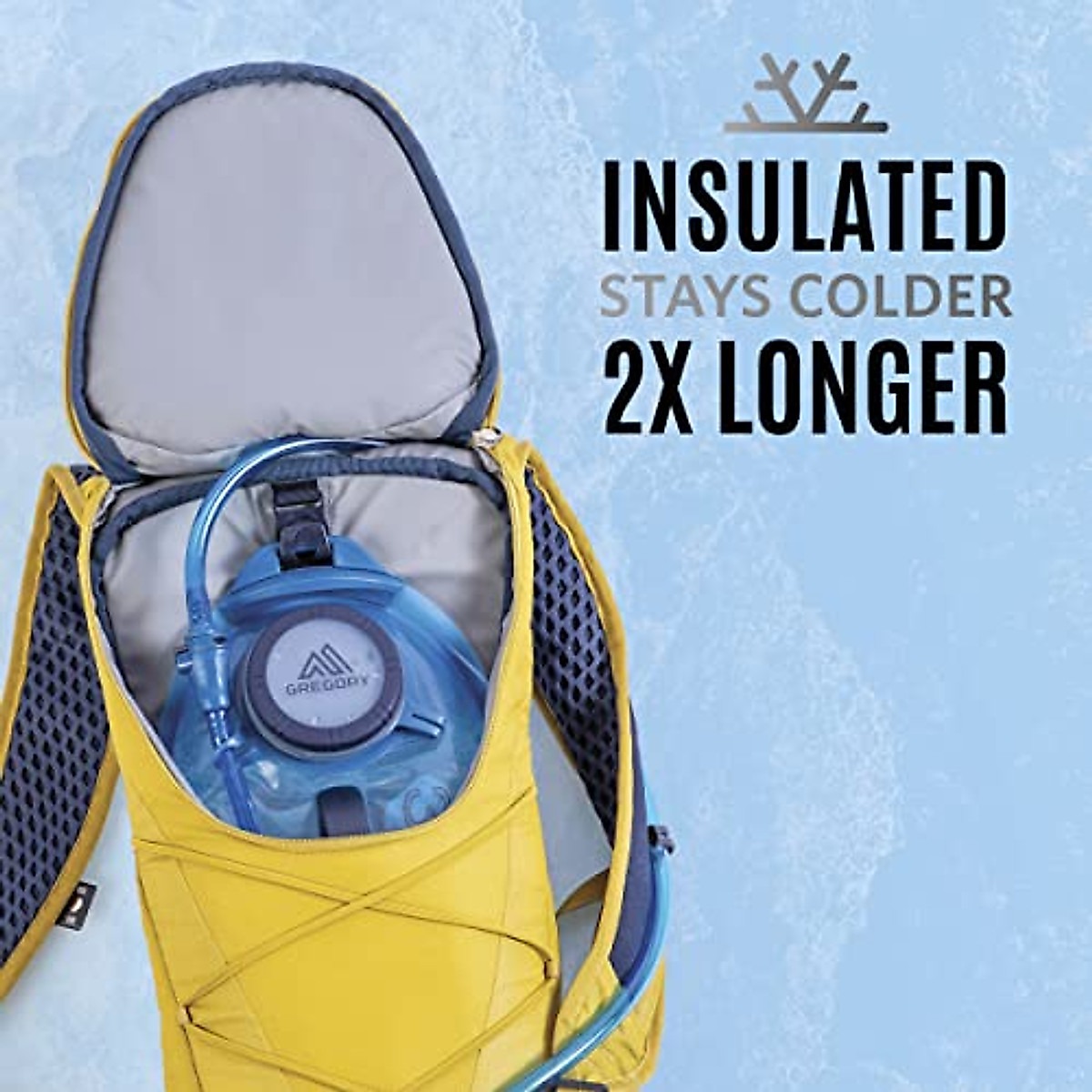 Gregory Mountain Products Women's Pace 3 H2O, Black Ice, One Size