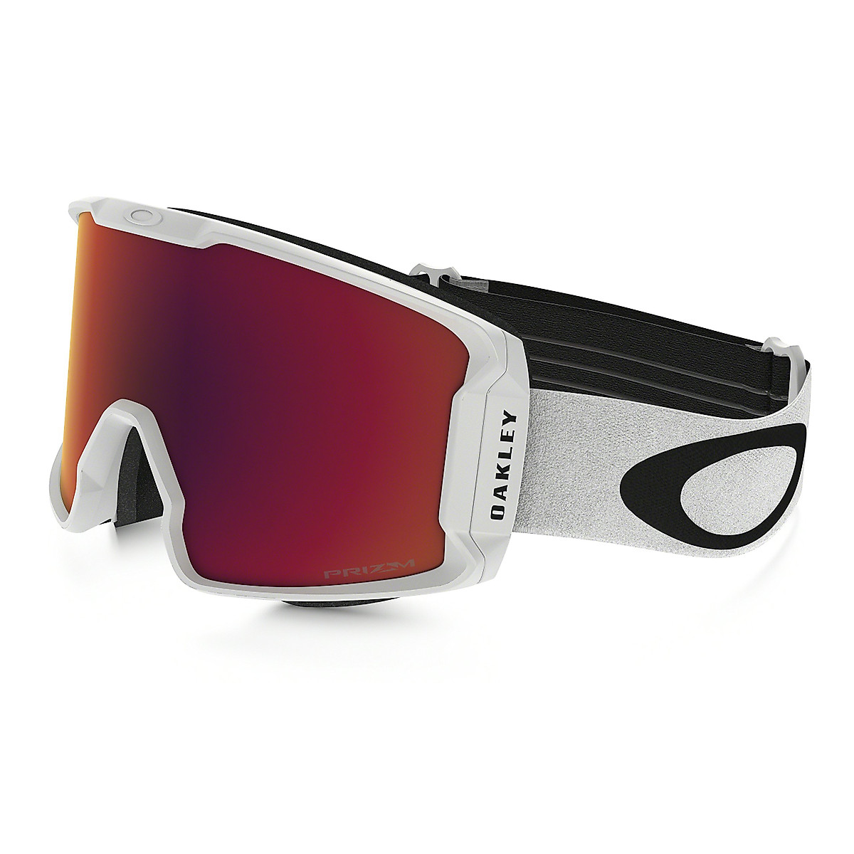 Oakley Line Miner Prizm Snow Goggles Matte White with Prizm Torch Lens