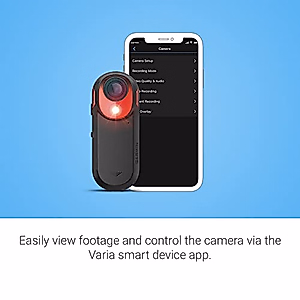 Garmin Varia™ RCT715, Bicycle Radar with Camera and Tail Light, Continuous Recording, Vehicle Detection